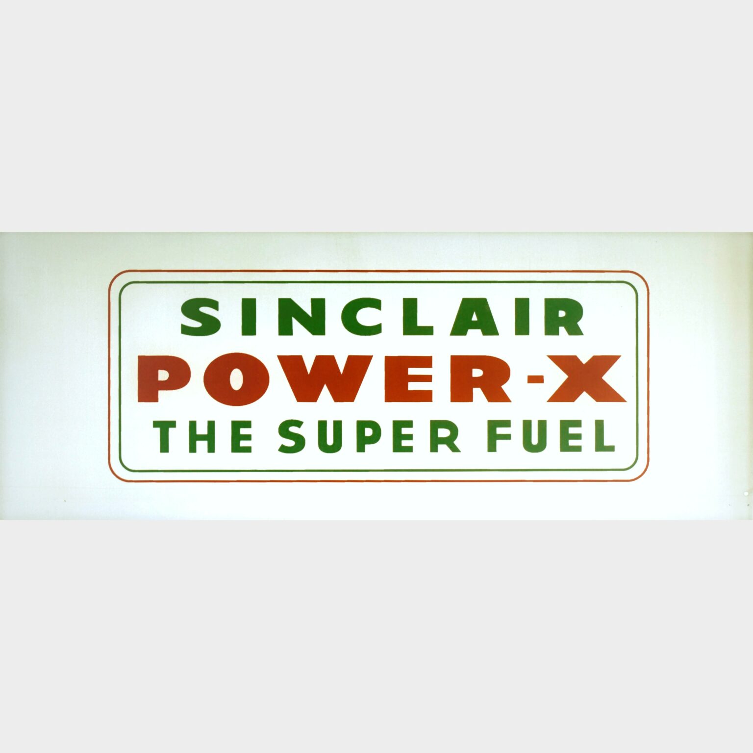 Sinclair Power-X Flat Ad Glass - Vic's 66