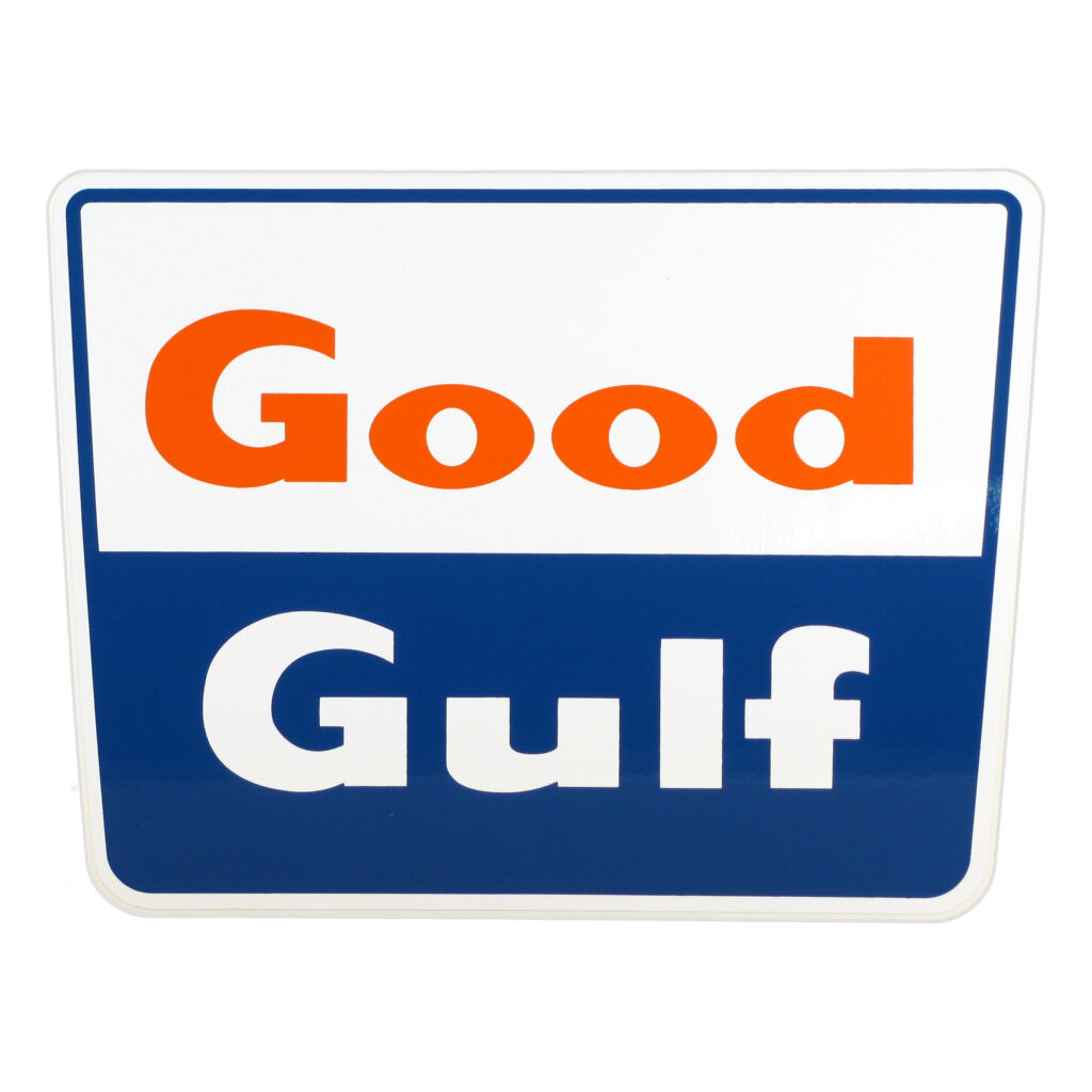 Good Gulf 11" x 9" Die-Cut Vinyl Decal - Vic's 66