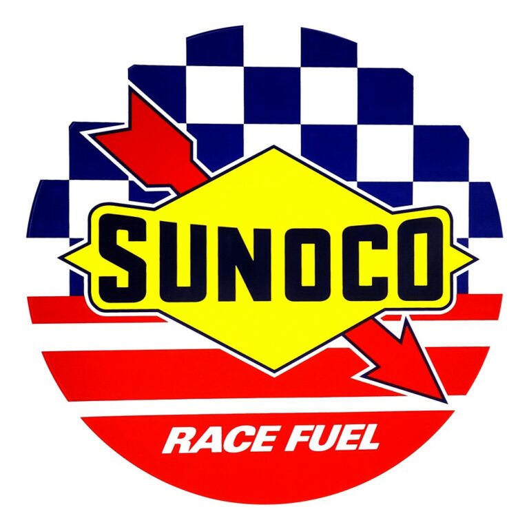 Sunoco Racing Fuel 12" Round Vinyl Decal - Vic's 66