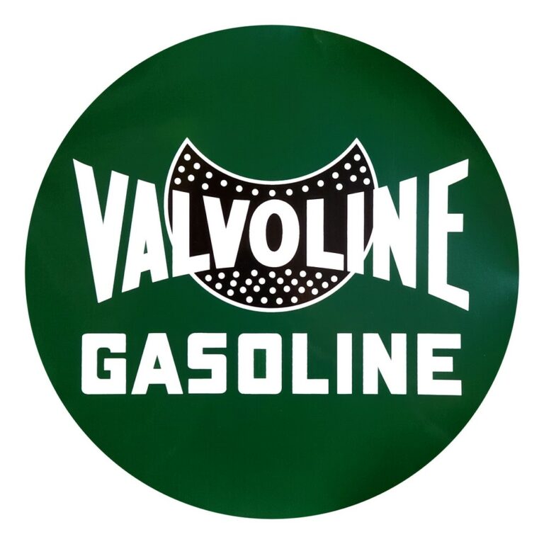Valvoline Gasoline 12" Round Vinyl Decal - Vic's 66