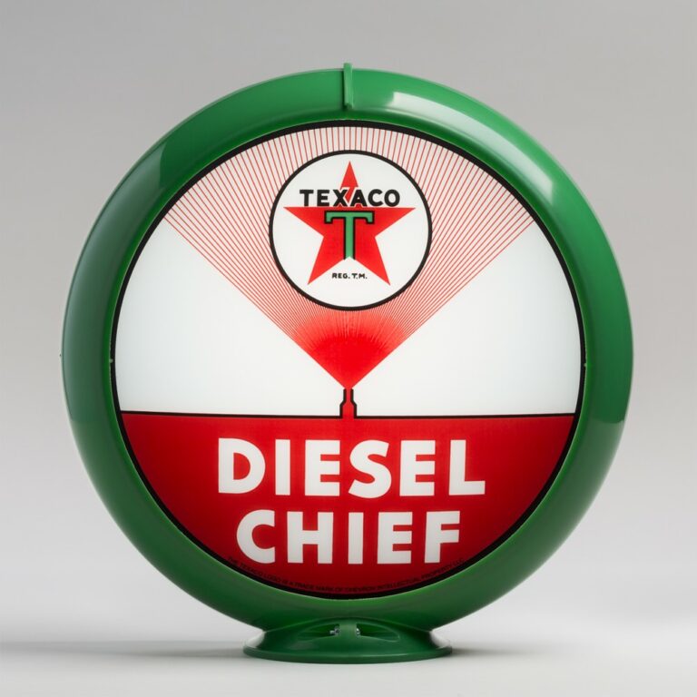 Texaco Diesel Chief 13.5" Gas Pump Globe - Vic's 66