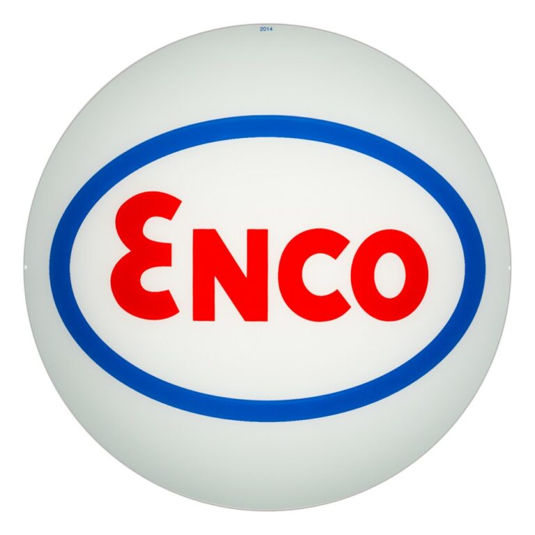 Enco (oval logo) 13.5" Gas Pump Globe - Vintage Replica | Vic's 66