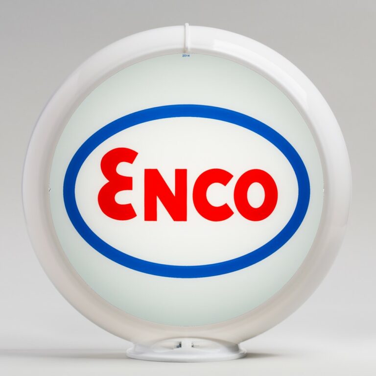 Enco (oval logo) 13.5" Gas Pump Globe - Vintage Replica | Vic's 66