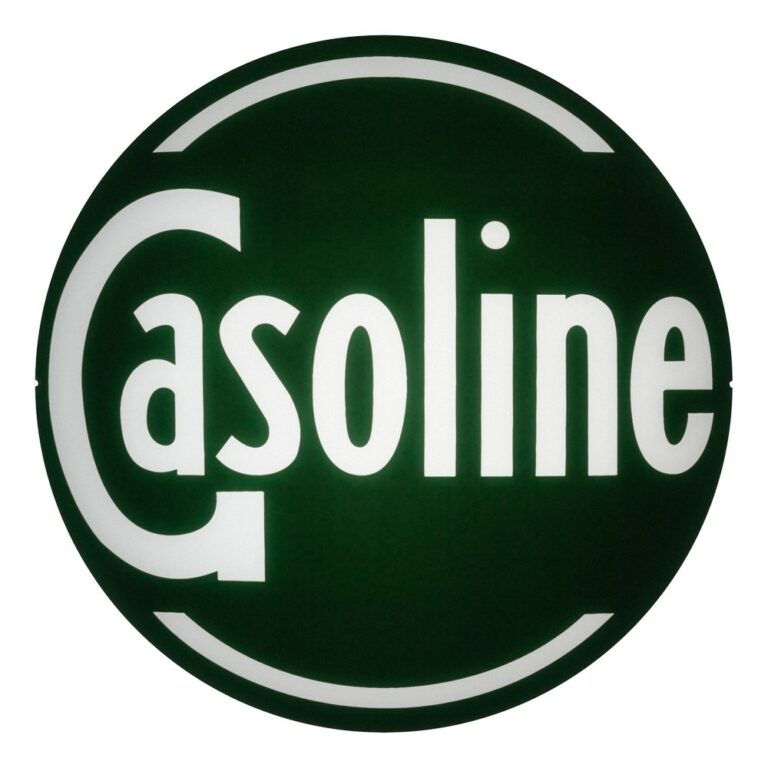 Gasoline (Green) 13.5" Gas Pump Globe - Vic's 66