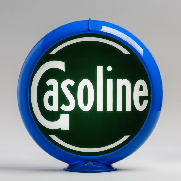 Gasoline (Green) 13.5" Gas Pump Globe - Vic's 66