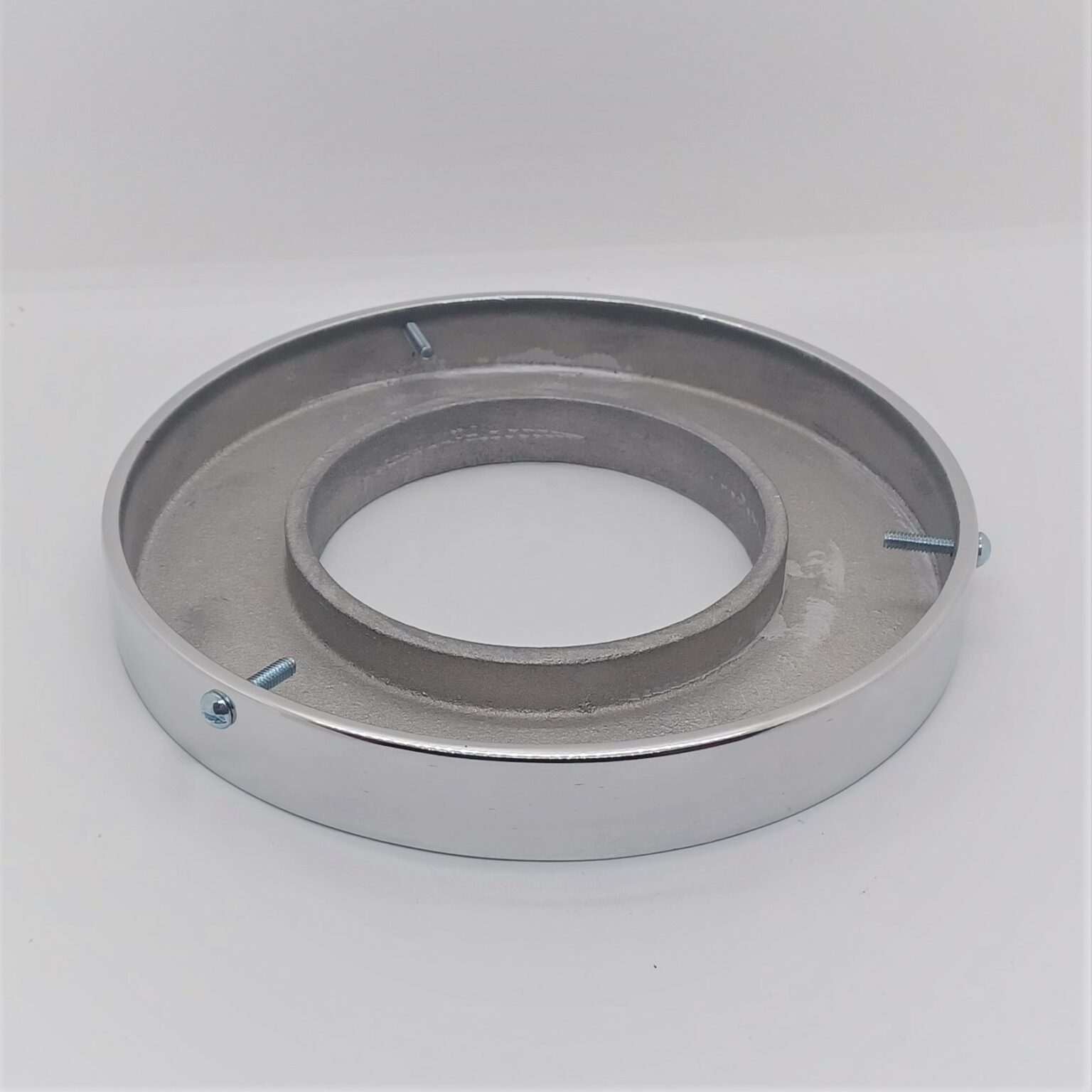 7" Aluminum Globe Mounting Ring - Polished - Vic's 66