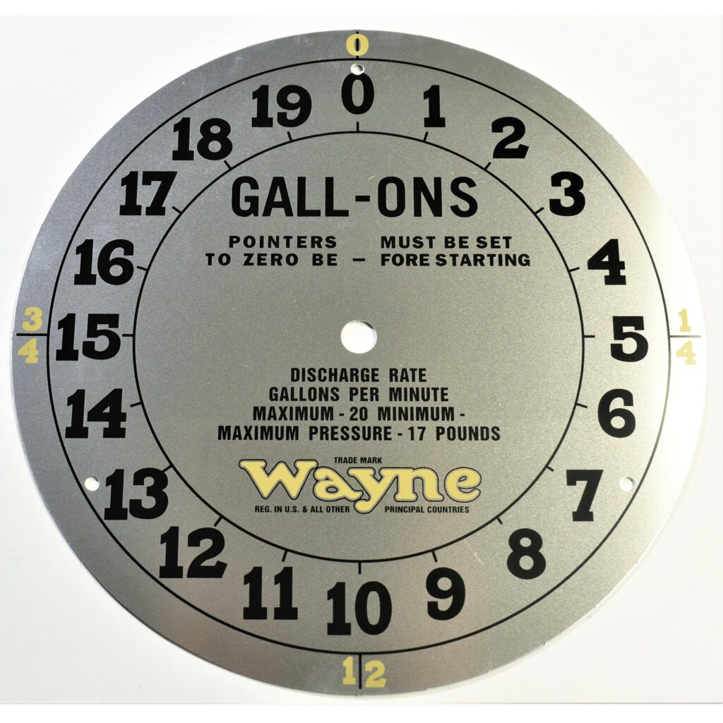 Wayne 851 & 853 Clock Face Plates (2-Pc Set) - Vic's 66