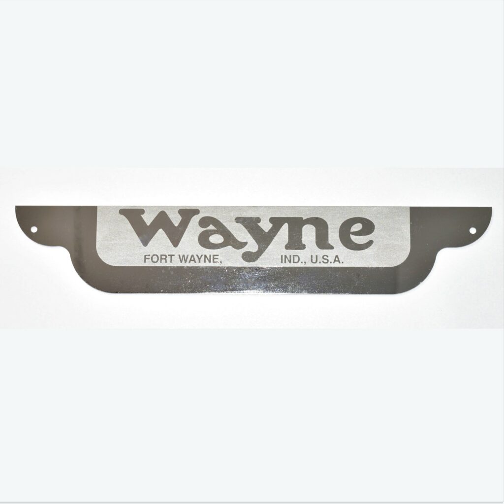 Wayne 70 Name Plate - Vic's 66